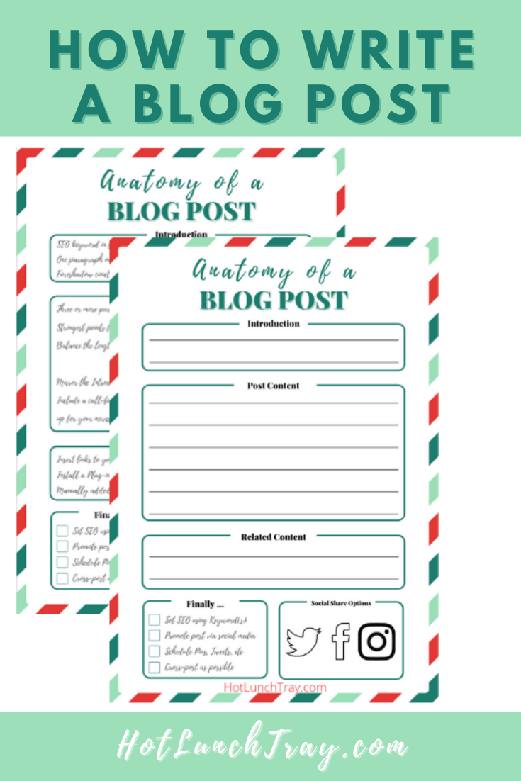 Blog Post 101 - Hot Lunch Tray